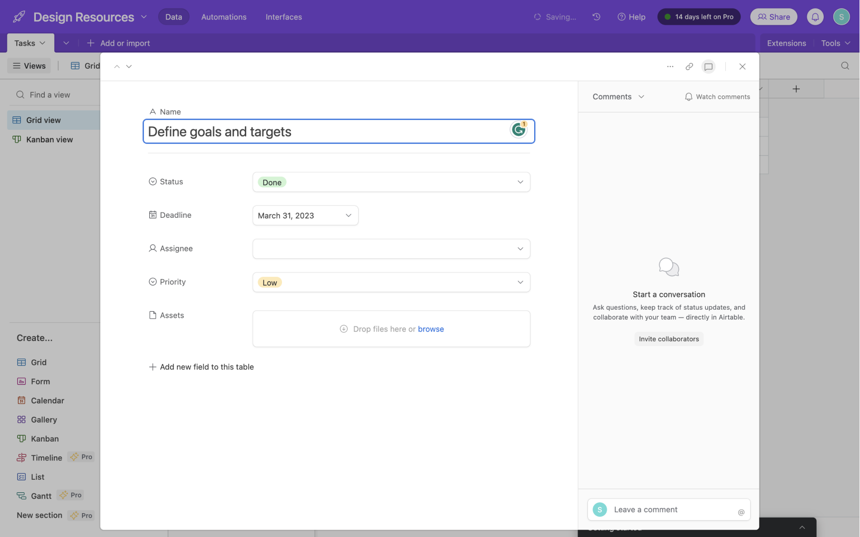 Airtable | UI, UX Design | SaaS | Application Design | saas ui